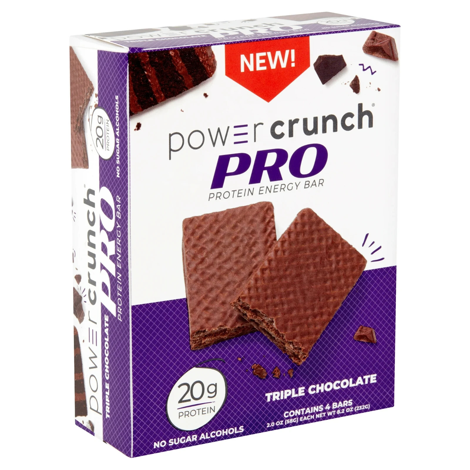 Power Crunch PRO Triple Chocolate High Protein Bar, 20g Protein, 2 oz ...