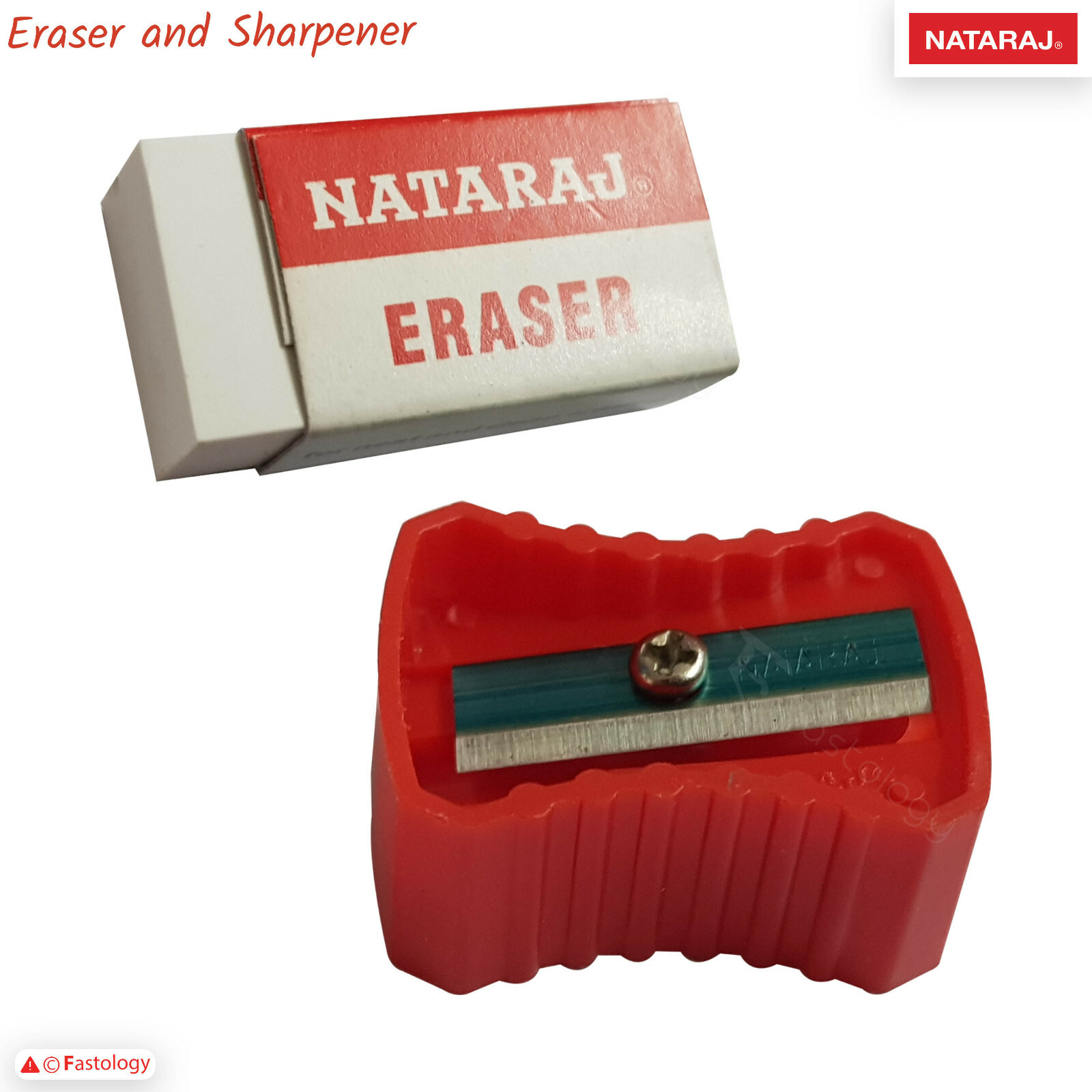 NATARAJ Geometry MATHS Tin Set Compass Protector Ruler Divider Squares ...