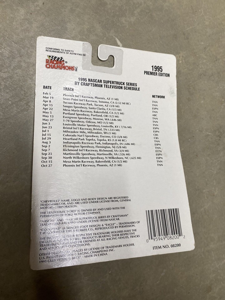 1995 Racing Champions Nascar Supertruck Series Rick Carelli #6 | eBay