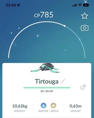 Shiny Tirtouga Pokemon Gen5 Go Same/30 day Pokémon Carracosta Unova ...