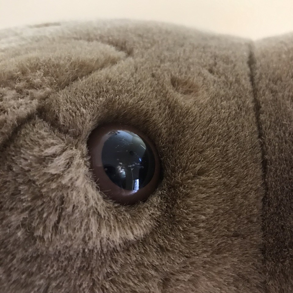 Pottery Barn Hippo Plush JUMBO Brown Hippopotamus REALISTIC House Hippo ...