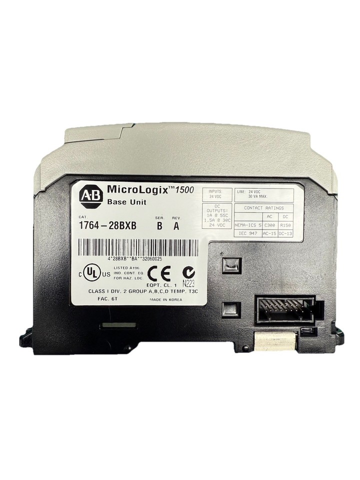 Micrologix 1500 LRP Processor with 1764-28BXB. Analog and Digital I/O ...