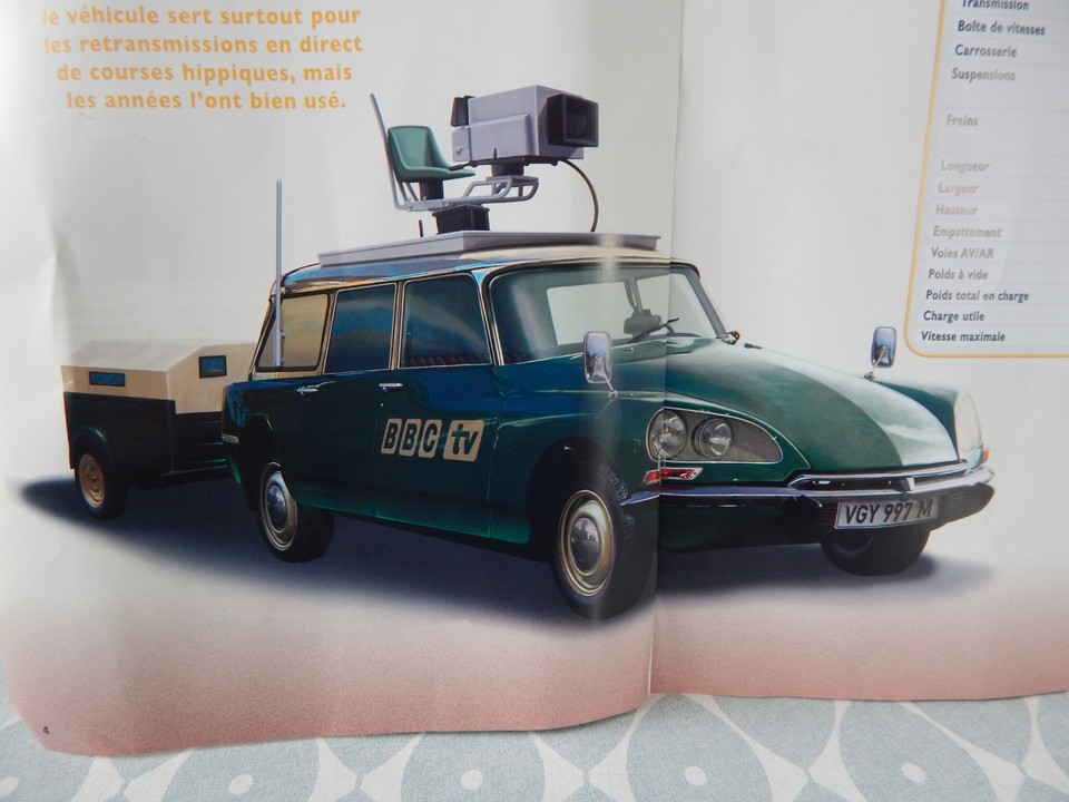 DIACAST CITROEN DS BREAK BBC TV CAMERA CAR AND TRAILER 1/43 SCALE | eBay UK