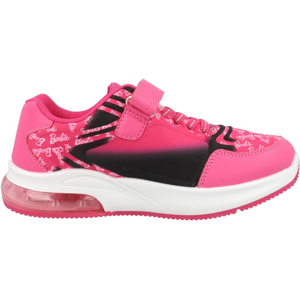 Barbie Stella Trainers Pink Light-Up Kids Shoes with Logo Fasten Strap ...