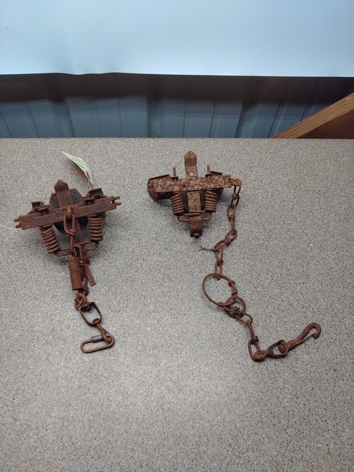 Vintage Victor Double Coil Spring Trap Size # 2 TrapsTrapping | eBay