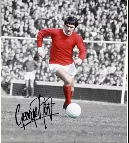 GEORGE BEST ICON LEGEND FOOTBALLER 2 SIGNED PHOTO PRINTS 6 x 4 BOGOF ...