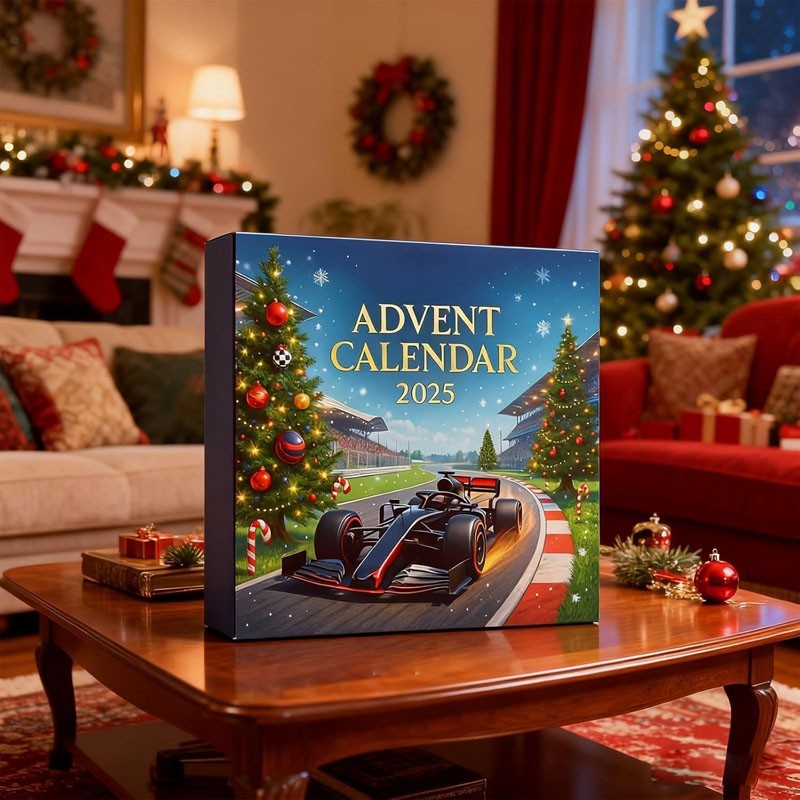 F1 Team 2025 Christmas Advent Calendar, 24-Day Countdown,2D Racing Team ...