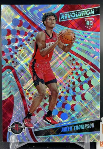 Amen Thompson 2023-24 Panini Revolution 64/99 Cosmic RC Houston Rockets ...