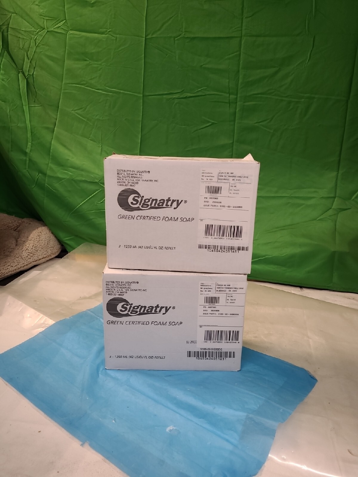 Signatry 5165-03-SIG00DG Green Cert. Foam Soap 1250ml Refills-3 PACK ...