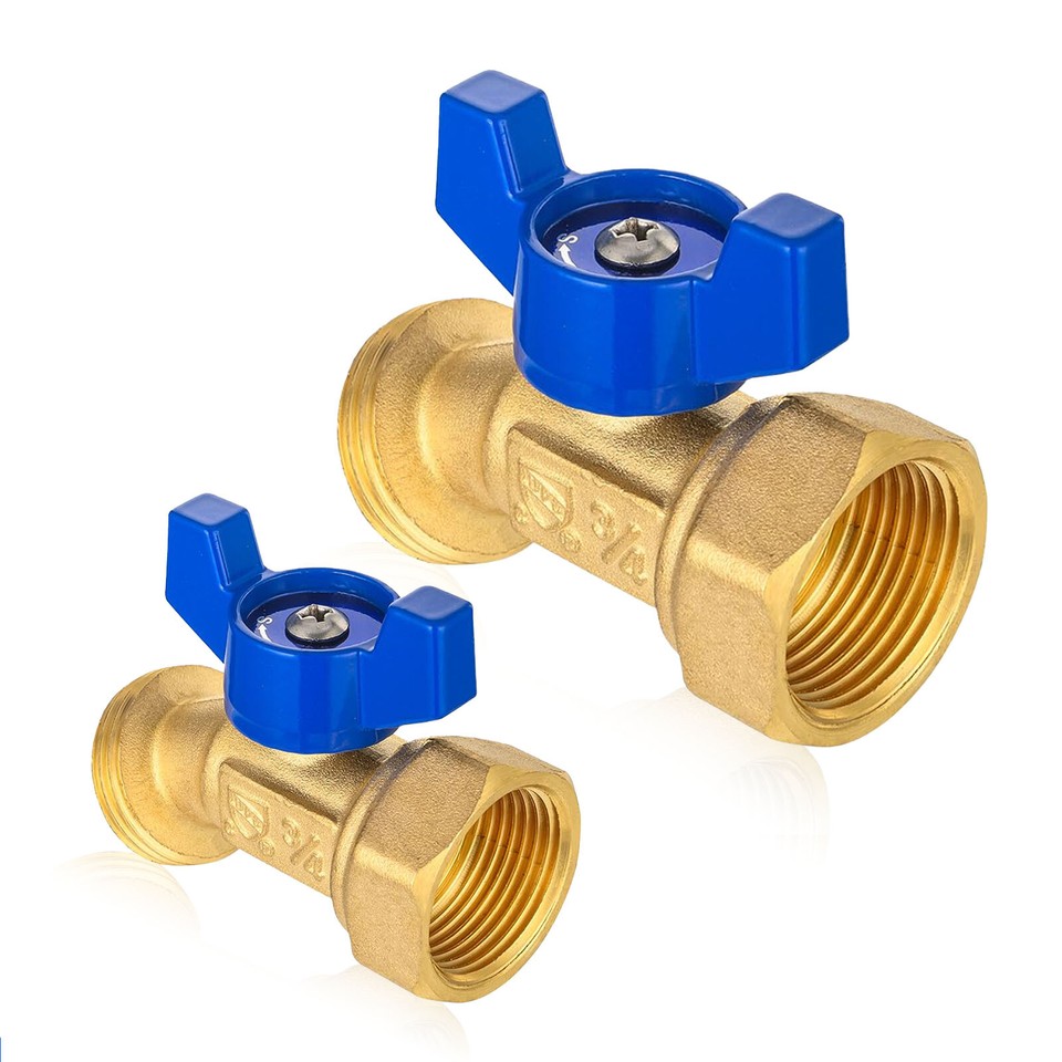 EFIELD 1/4Turn Female Spigot Outdoor Brass Valve 3/4" or1/2" NPT Inlet ...
