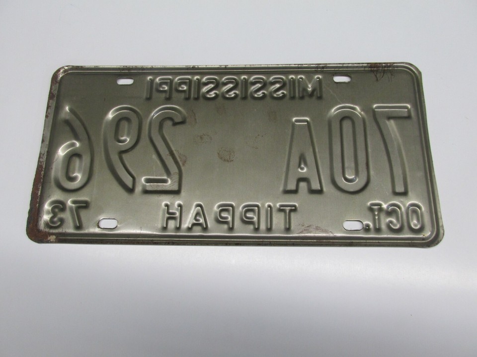 OLD ANTIQUE VINTAGE MISSISSIPPI LICENSE PLATE CAR TAG 1973 TIPPAH ...