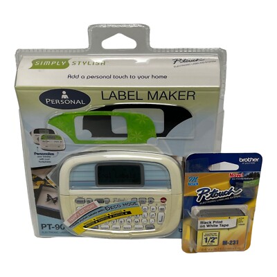 Brand New Brother PT-90 P-touch Personal Labeler Maker Brand New ...