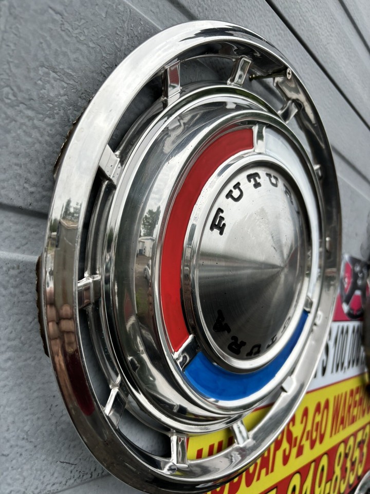 1962-1963 Ford Falcon Futura Hubcaps 13" Set 4 | Red White Blue ...