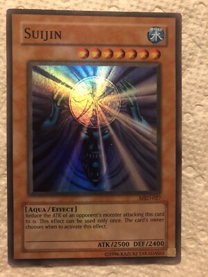 YUGIOH TCG Suijin MRD-027 Super Rare Metal Raiders w Sleeve & Toploader ...