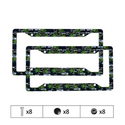 2PCS Seattle Seahawks License Plate Frame Auto Car Tag Cover ...