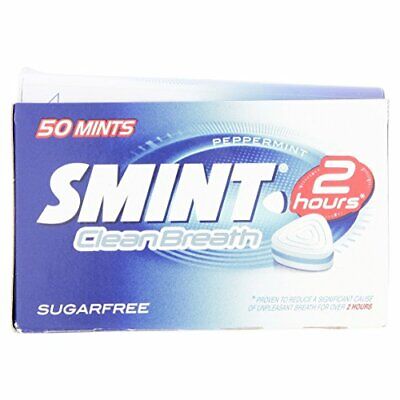 Smint 2 Hrs Clean Breath 50 mints Peppermint sugar free 12 tins ...