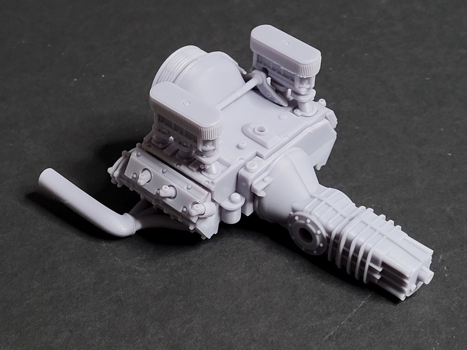 911 PORSCHE ENGINE - 3D print 1:8 1:10 1:12 1:18 1:24 Tamiya Revell MFH ...
