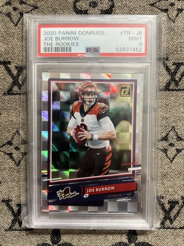 2020 Donruss The Rookies Refractor JOE BURROW PSA 9 | eBay