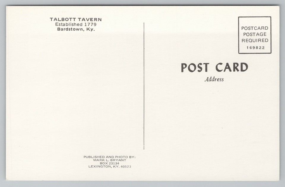 Bardstown Kentucky~Talbott Tavern At Night~Vintage Postcard | eBay