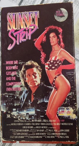 1992 SUNSET STRIP PM Home Video Michelle Foreman, Jeff Conaway VHS org box RARE | eBay