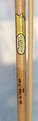 Vtg Shakespeare Wonderod No.A-709 EHF 7' Beige 2pc Fiberglass Spinning ...
