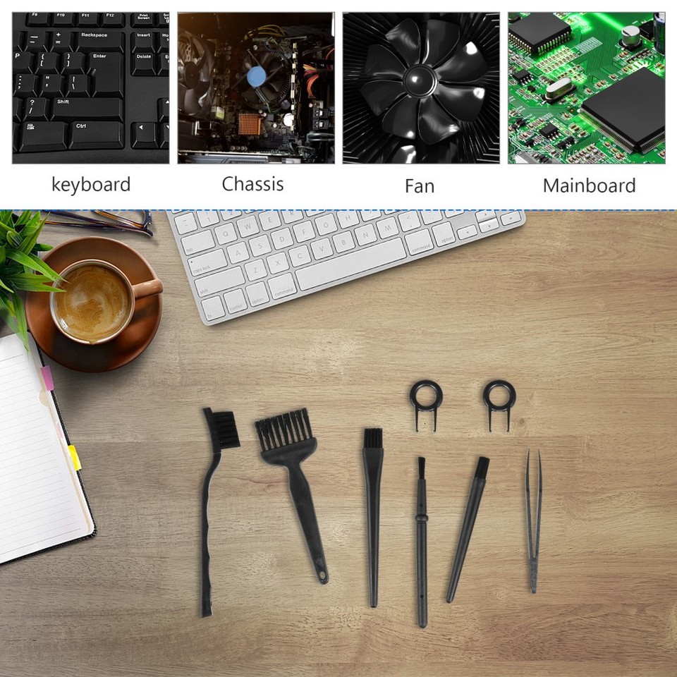 1 Set/8pcs Anti-static Computer Keyboard Cleaning Dusting Gap Cleaner ...