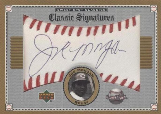 2002 Upper Deck Sweet Spot Classics - Classic Signatures Joe Morgan #S ...
