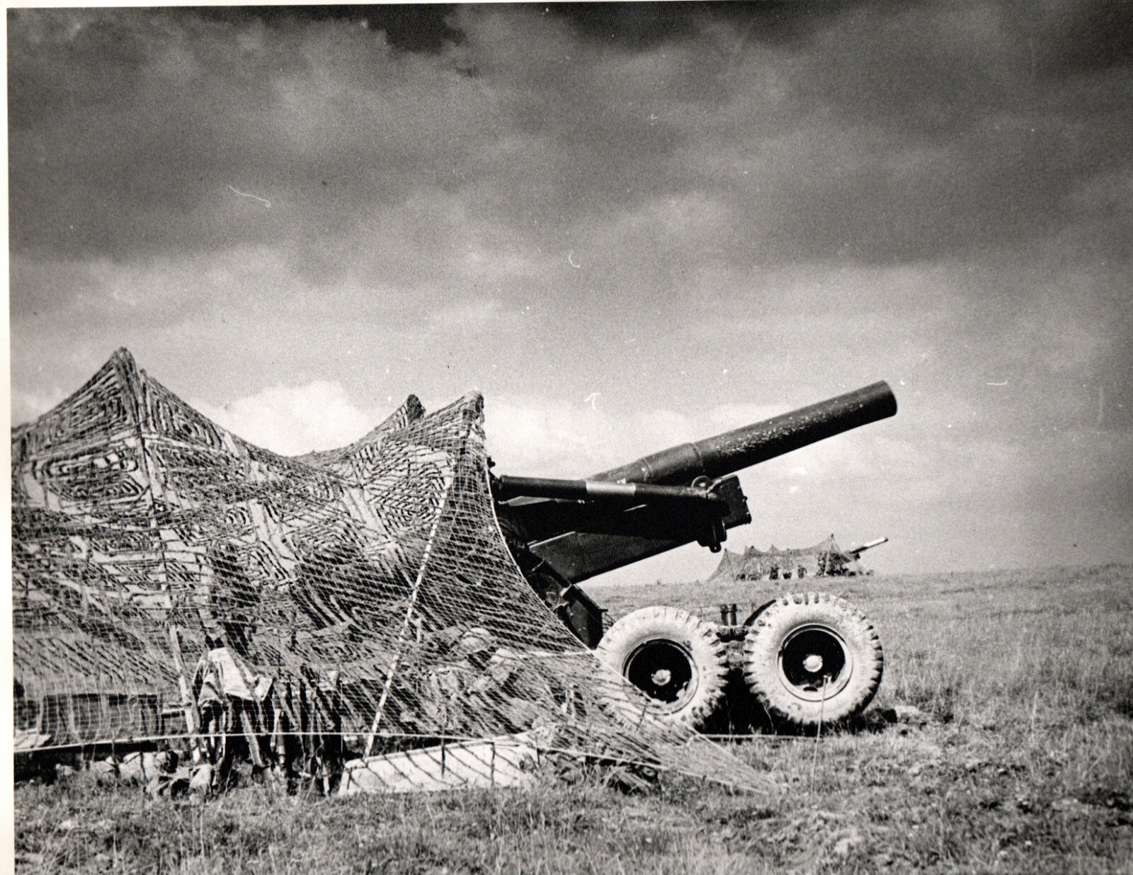 Photo (6) Troops Field Exercises Camouflage M115 Howitzer South Korea ...