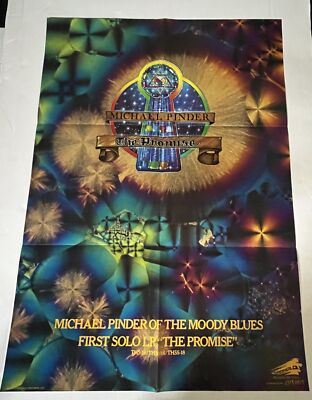 Mike Pinder-The Promise-ORIGINAL 1976 30" x 21"PROMO Poster-NOS-Moody ...