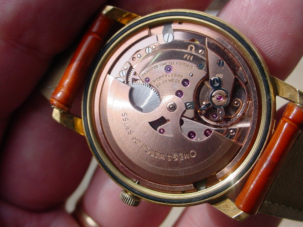 RARE Vintage Omega Seamaster De Ville Cal. 711, 18K Screw Back Case 165 ...
