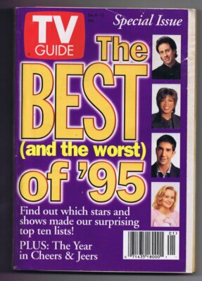 ORIGINAL Vintage TV Guide January 6, 1996 Best & Worst NO LABEL Jerry ...