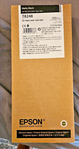 BRAND NEW IN BOX GENUINE EPSON INK CARTRIDGE MATTE BLACK 350M T8248 | eBay