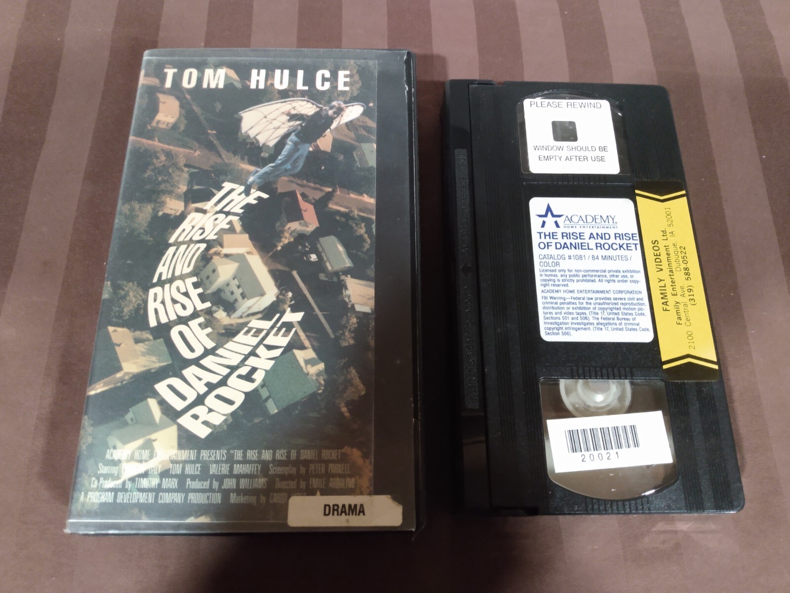 The Rise and Rise of Daniel Rocket VHS (Tom Hulce) Academy Home ...