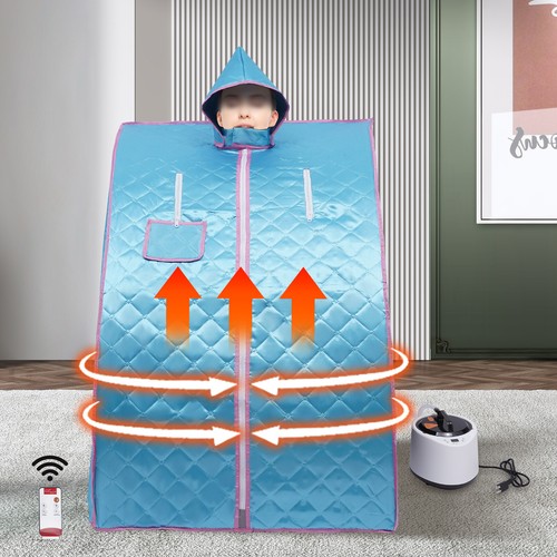 2L Portable Home Steam Sauna Spa Full Body Sauna Tent Loss Weight Detox ...