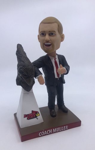 Bobblehead Coach Dan Muller Illinois State Redbirds Reggie Redbird No ...