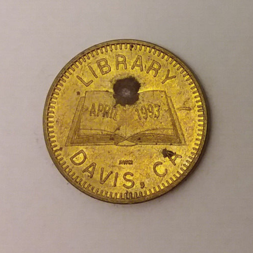 Library Arcade Davis, CA Game Token 22mm | eBay