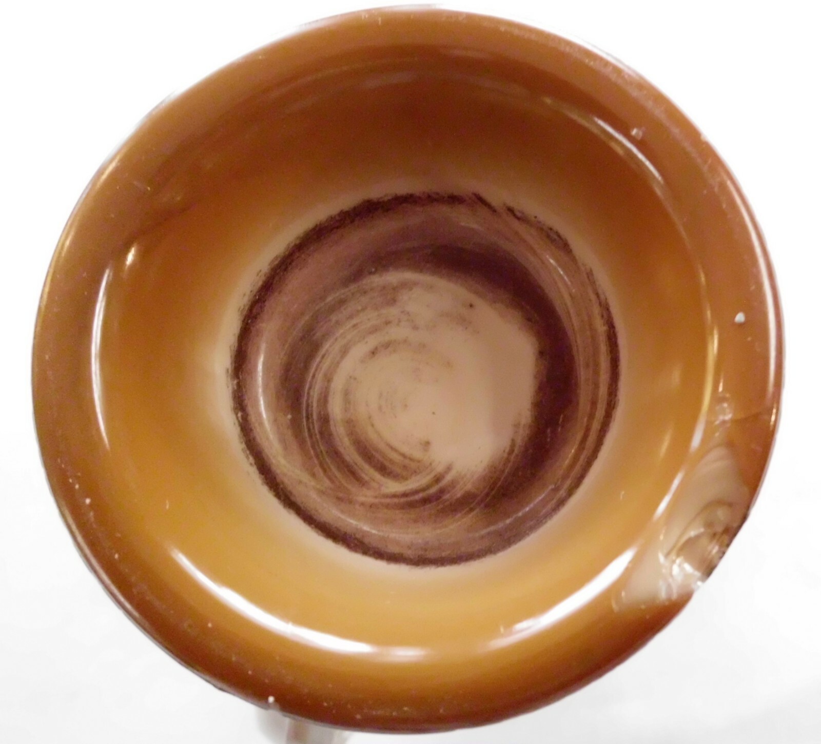 Indiana Greentown 'Outdoor Drinking Scene' Mug 4 1/2", Chocolate Glass ...