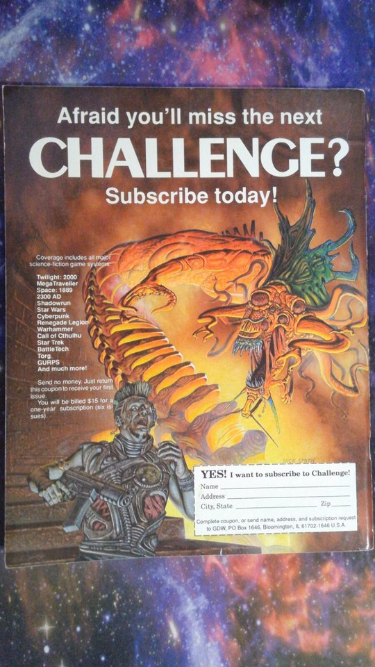 Challenge Magazine Issue 48 GDW Mega Traveller 40K Shadowrun Twilight ...