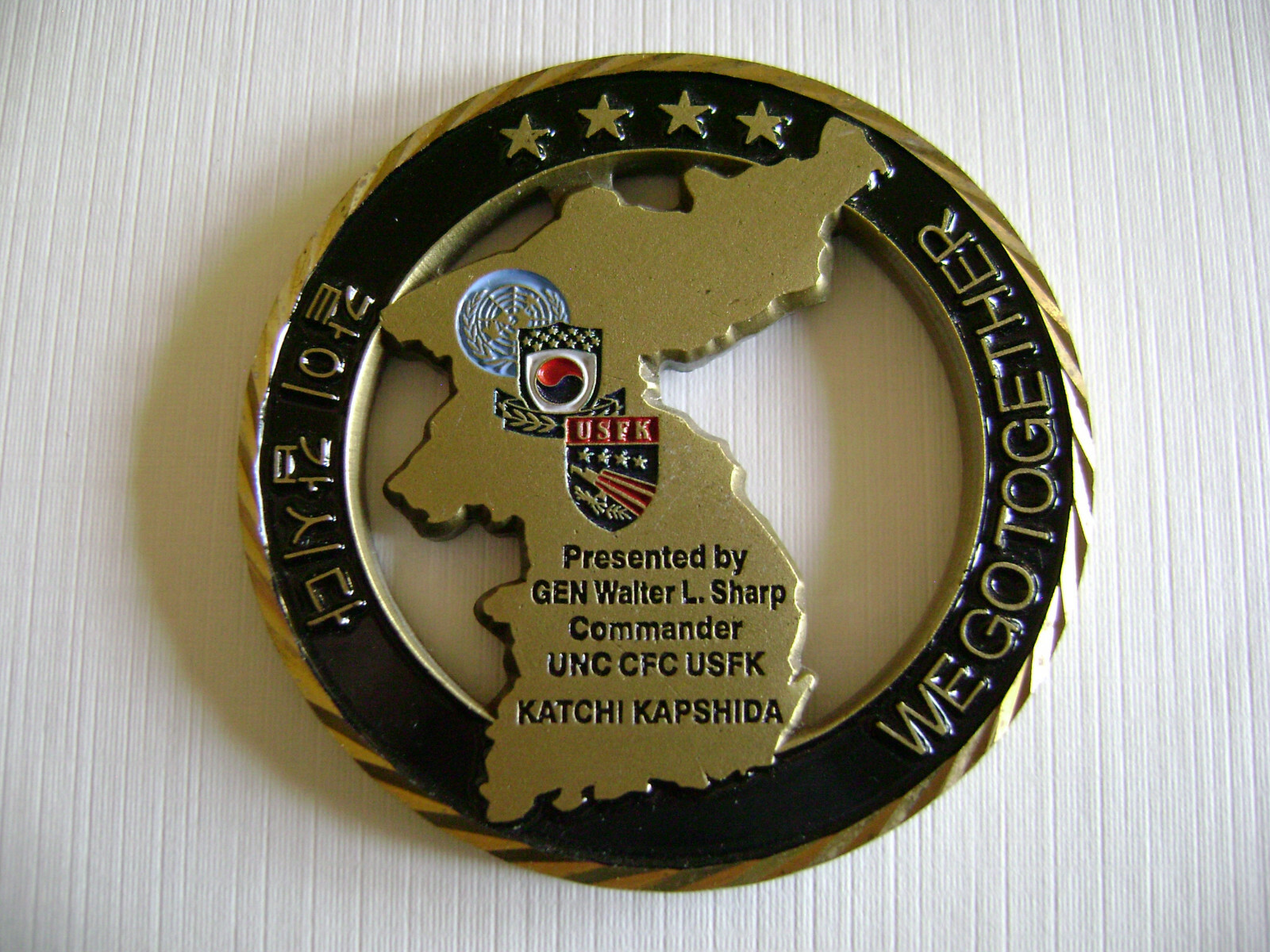 UNC CFC USFKWE CFC USFK KATCHI KAPSHIDA FOUR STAR GENERAL CHALLENGE ...