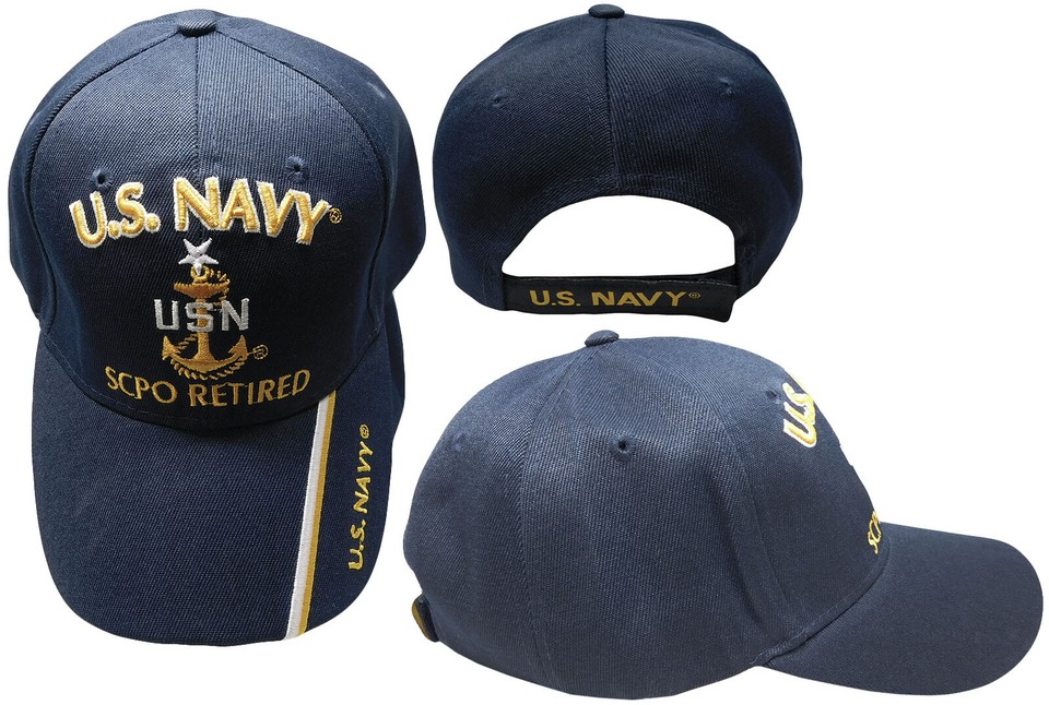 NEW! US NAVY USN SCPO RETIRED BALL CAP HAT NAVY LICENSED | eBay