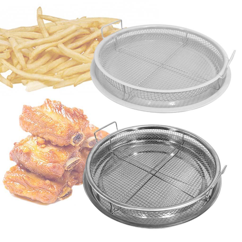 Chips Basket Baking Dish Drying Rack Oven Baking Mesh Tray Rack for Air ...