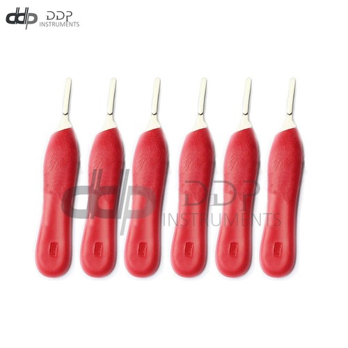 Lot Of 6 Pcs Scalpel Handle Plastic #4 with Red Color Surgical ...