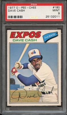 1977 O-PEE-CHEE 180 DAVE CASH PSA MINT 9 | eBay