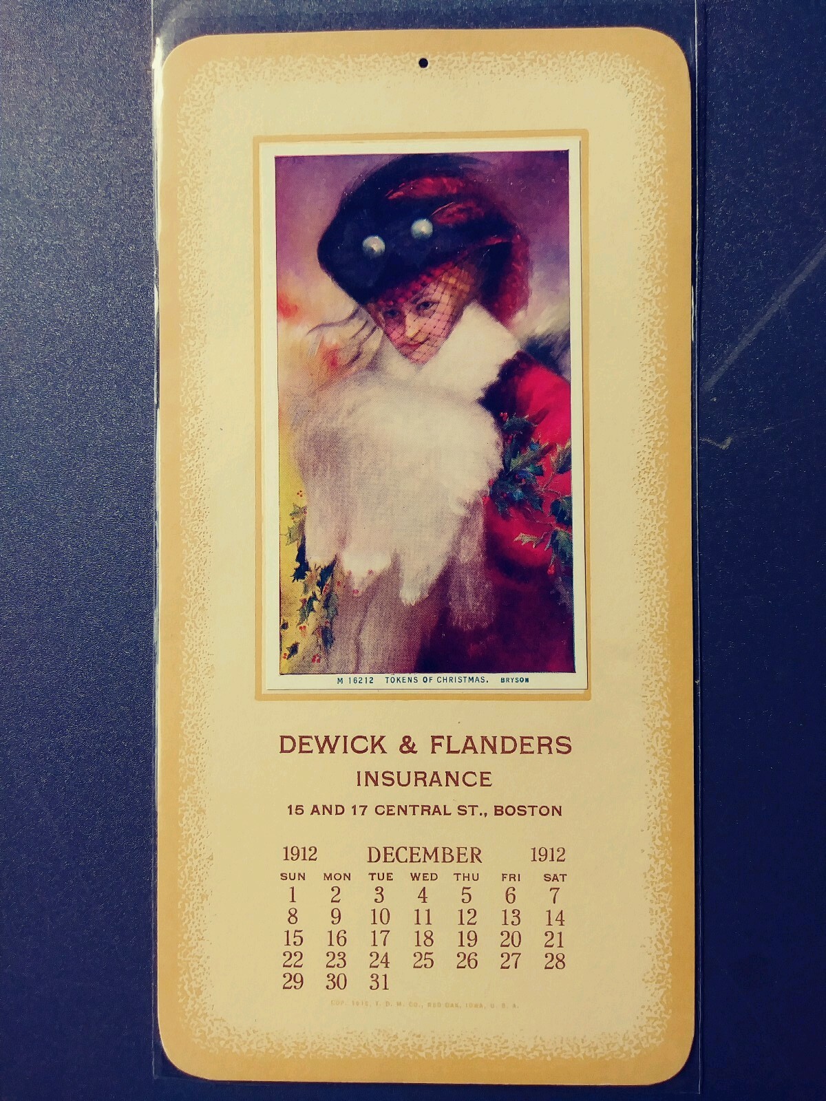 JAMES ROSS BRYSON Calendar Print- BEAUTIFUL LADY - TOKENS OF CHRISTMAS ...