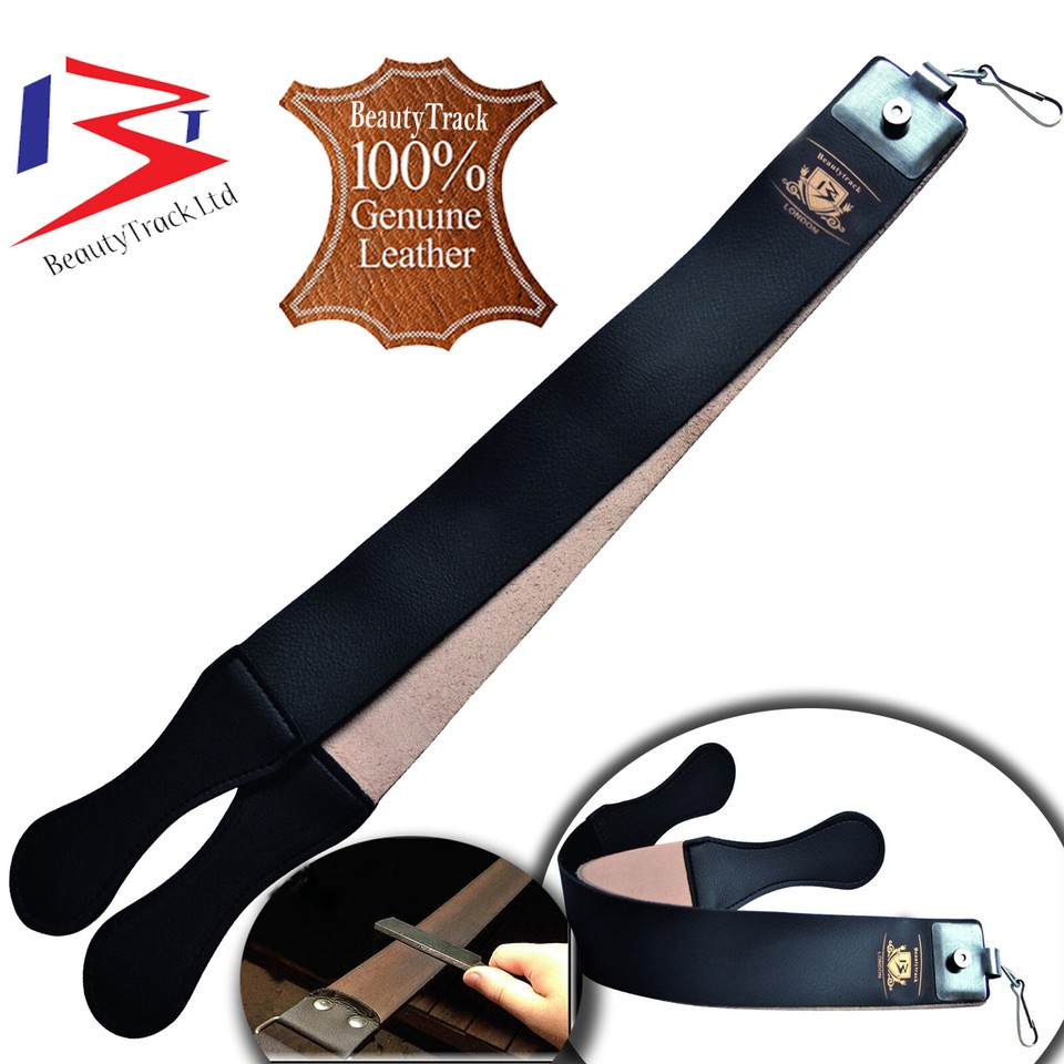 Cut Throat Barber Shaving Real Leather Strop Belt For Straight Razor ...