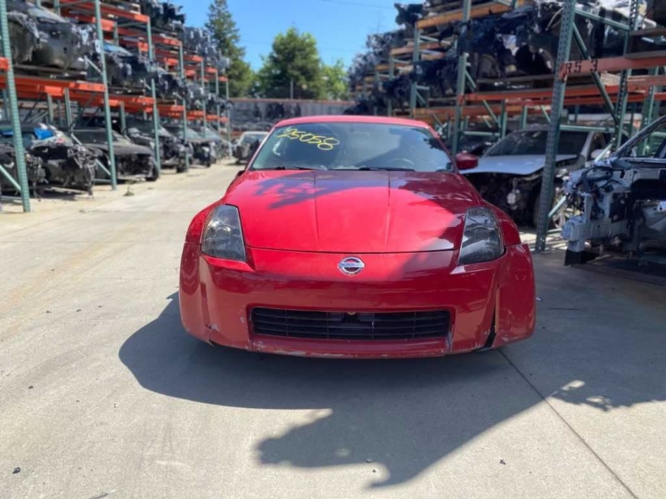 03-06 NISSAN 350Z Rear Trunk Strut Bar Z Plate Trim Cover Black OEM ...