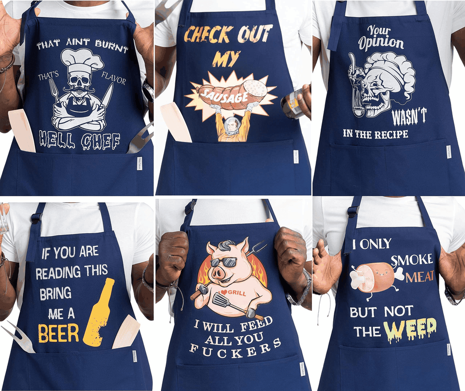 Funny Aprons For Men Mens Aprons For Cooking Funny Funny Grill Apron ...