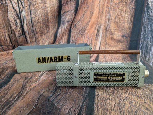 Rare US Military DA-84/ARM-6 Portable Field Dummy Load Radio ...
