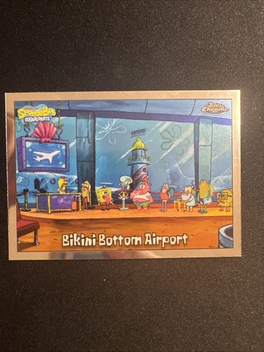 2025 Topps Chrome Spongebob 25th Anniversary Bikini Bottom Airport 149 ...