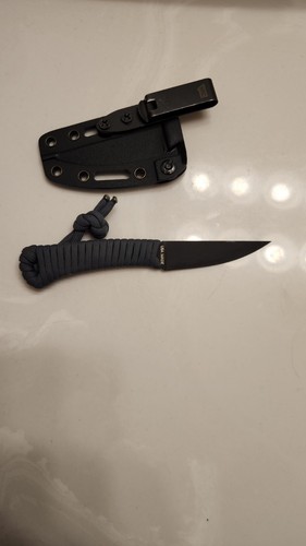Montana Knife MKC Mini Speedgoat 2.0, Gray 52100, Paracord Wrap, kydex ...
